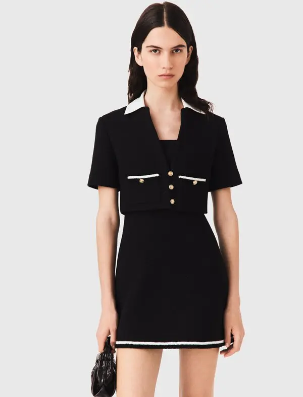 Maje 2-in-1 Tweed Dress
