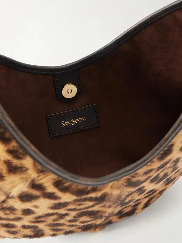 Saint Laurent Mombasa Leopard-print Pony Hair Shoulder Bag - Multi
