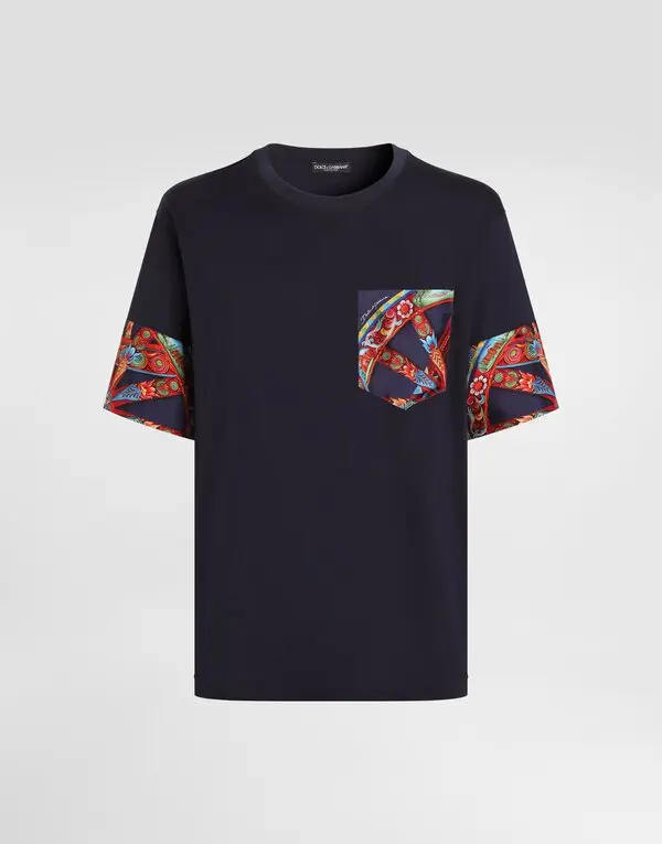 Dolce & Gabbana Cotton T-shirt With Carretto-print - Multicolor