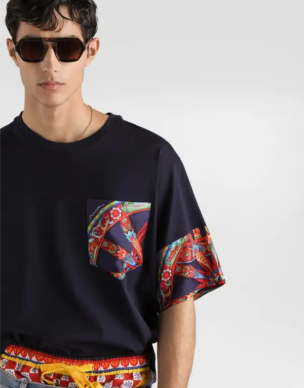 Dolce & Gabbana Cotton T-shirt With Carretto-print