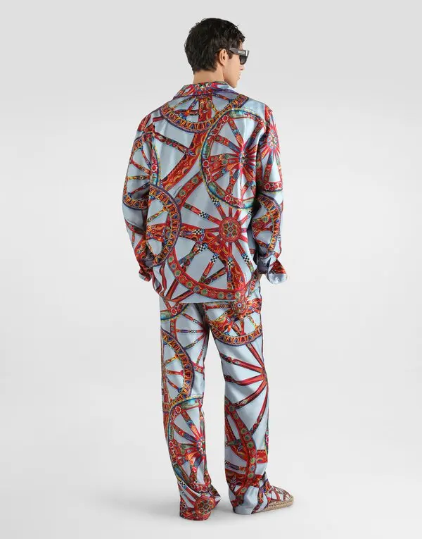 Dolce & Gabbana Carretto-print Silk Twill Shirt