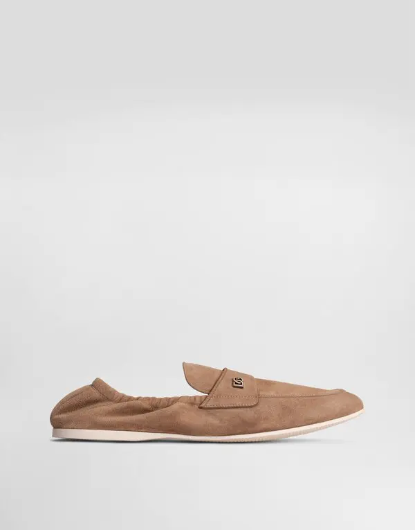 Dolce & Gabbana Calfskin Loafers With Horsebit Detail - Beige