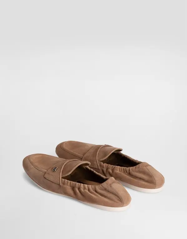 Dolce & Gabbana Suede Loafers - Beige