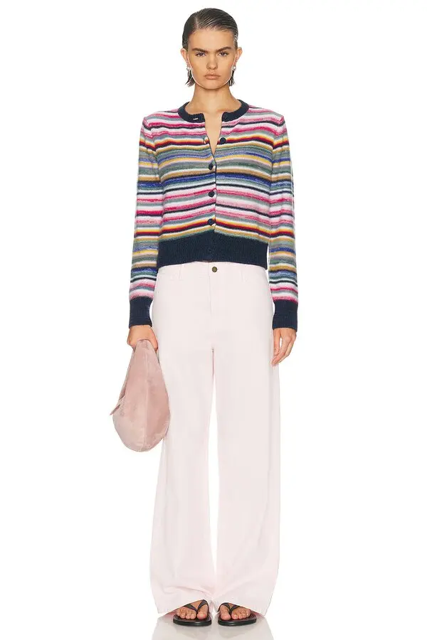 Suzie Kondi Kadira Cardigan In Navy,pink