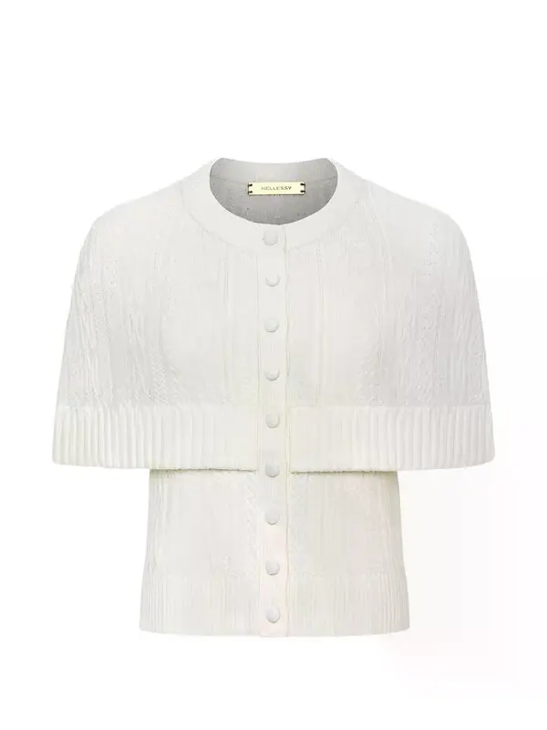 Hellessy Hellessey Caspian Cable-knit Short-sleeve Cardigan