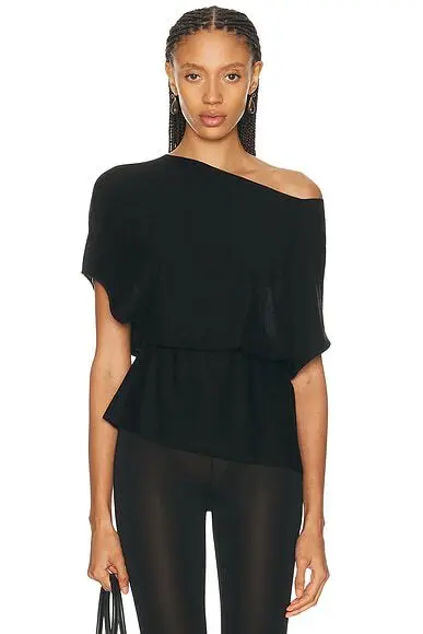 EAVES Jaidyn Knit Asymmetrical Top