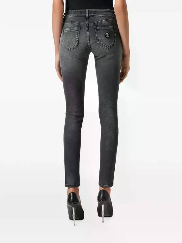 Philipp Plein Distressed Slim-fit Jeans