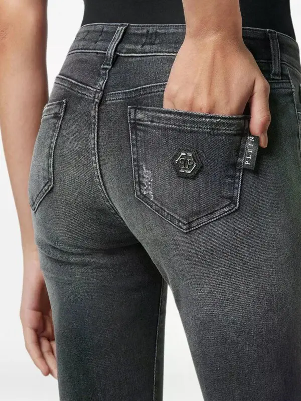 Philipp Plein Distressed Slim-fit Jeans