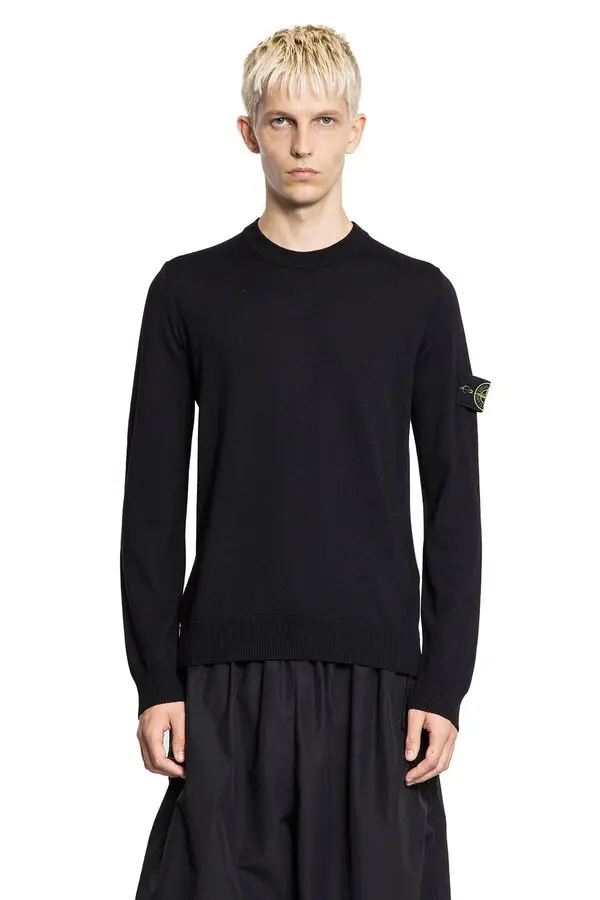 Stone Island 5100071 Pure Wool Sweater - Black