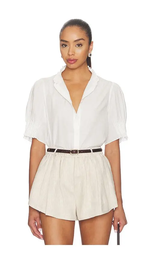 Rag & Bone Dakota Shirt In Ivory