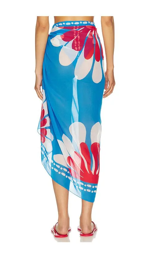 CALA DE LA CRUZ Luana Sarong In Blue,red