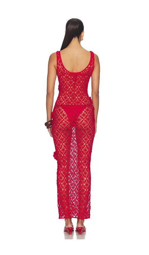 MORE TO COME Tiria Crochet Maxi Dress