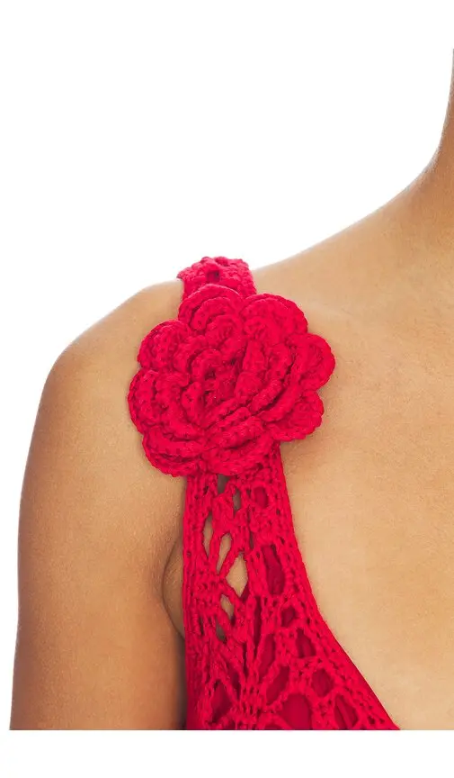 MORE TO COME Tiria Crochet Maxi Dress
