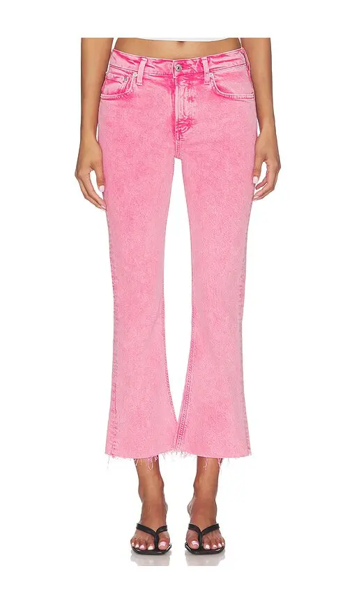 Citizens Of Humanity Goldie Kick Flare Ankle Jeans In Pink - Raspberry