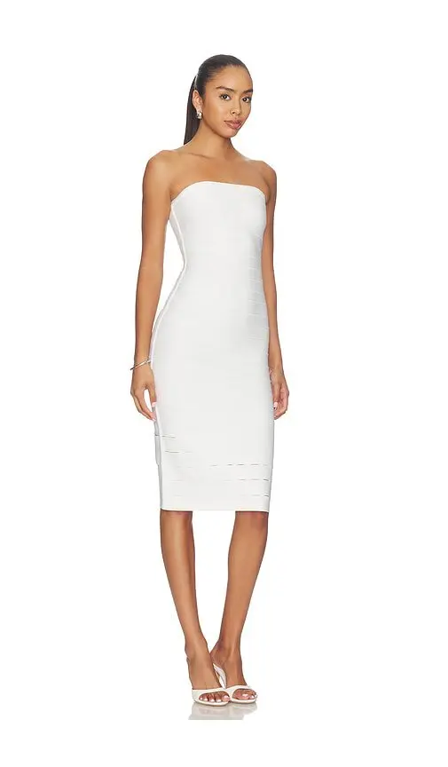 Herve Leger The Cassidy Dress In White