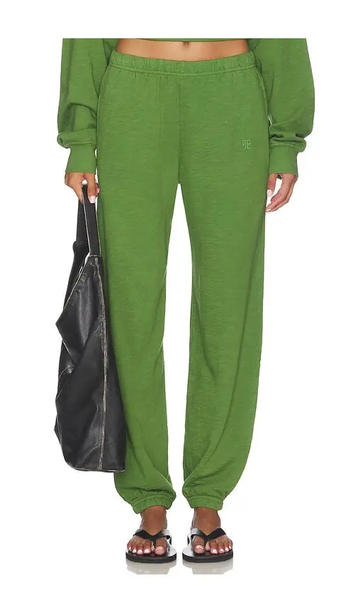 Eterne Boyfriend Pocket Sweatpant In Green - Fern