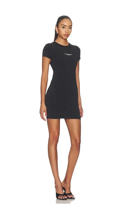 Alexander Wang Fitted Mini Dress With Logo Print