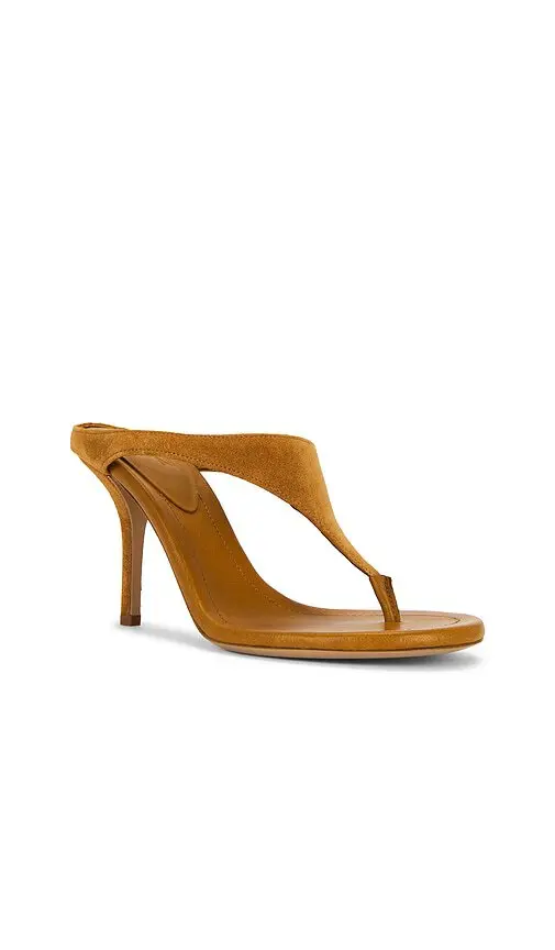GIA BORGHINI Lara Thong Heel In Tan