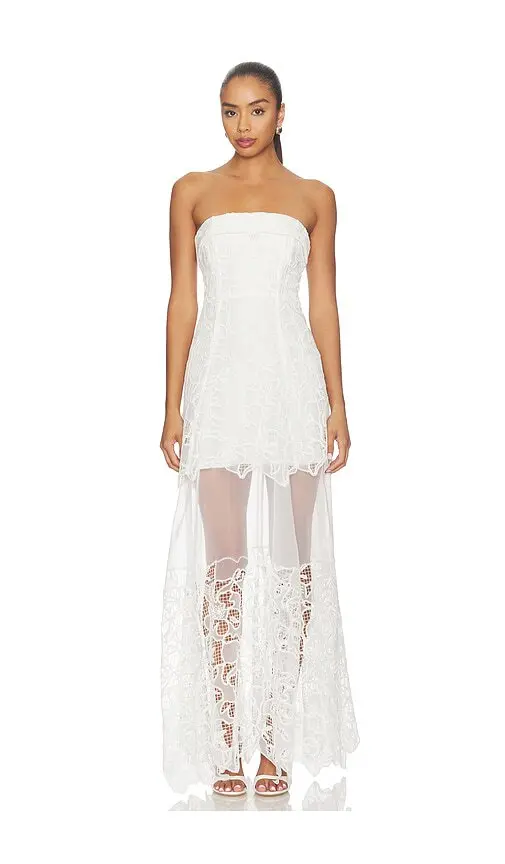 Simkhai Rennis Bustier Gown - Ivory