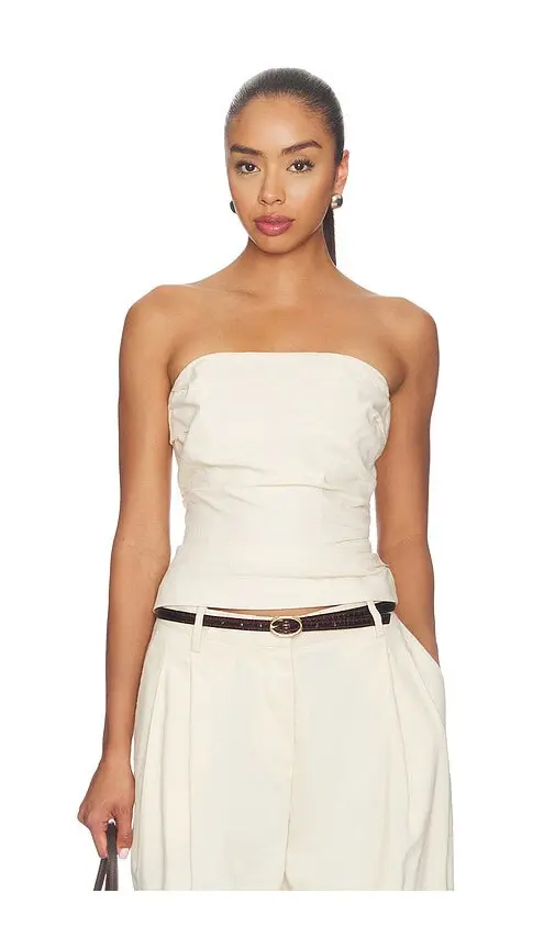ANINE BING Tyla Top - Cream