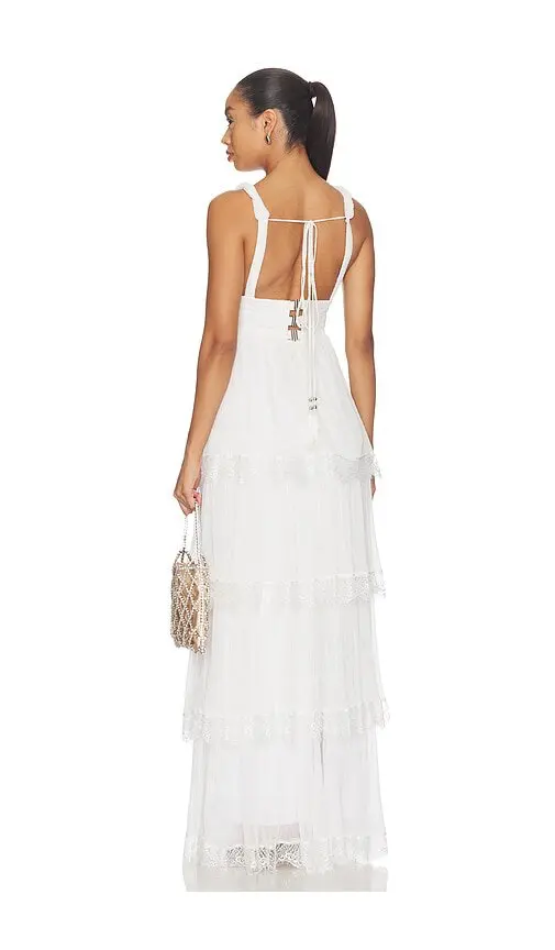 SABINA MUSAYEV Ribbed Crepe Gown