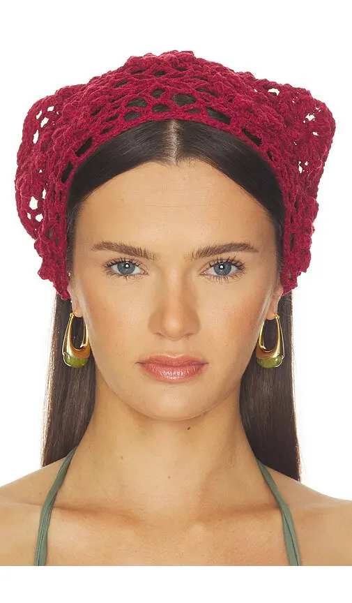 CASA CLARA Ruthie Head Scarf - Red