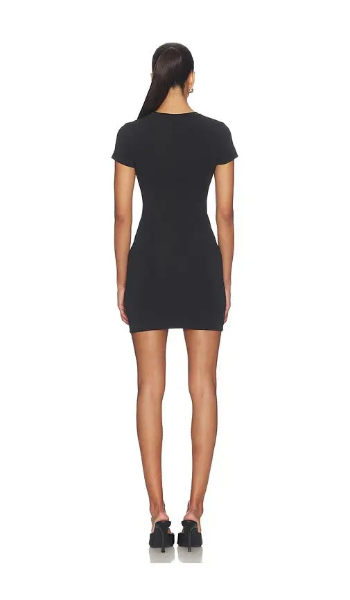 Alexander Wang Fitted Mini Dress With Logo Print