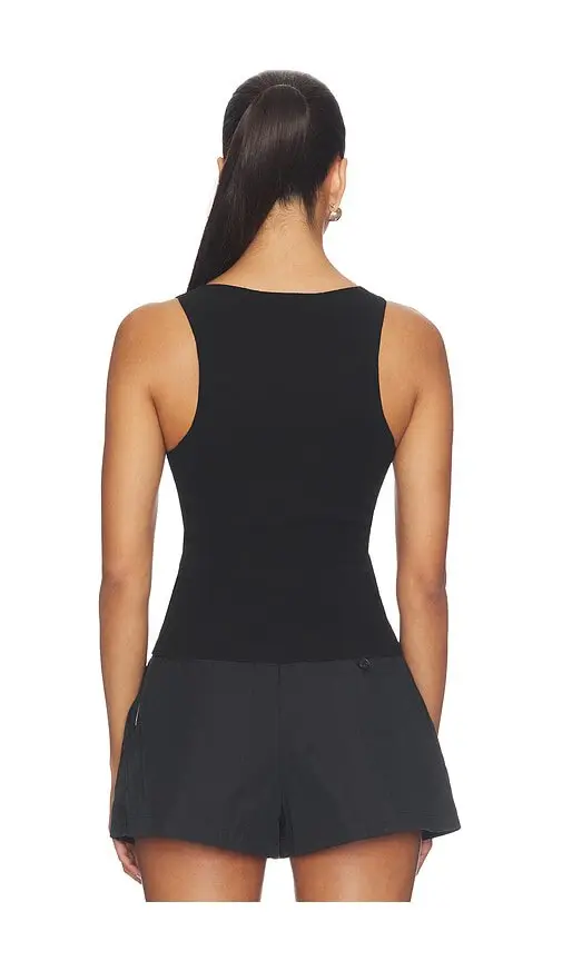 Alexander Wang Racer Tank With Jacquard Logo
