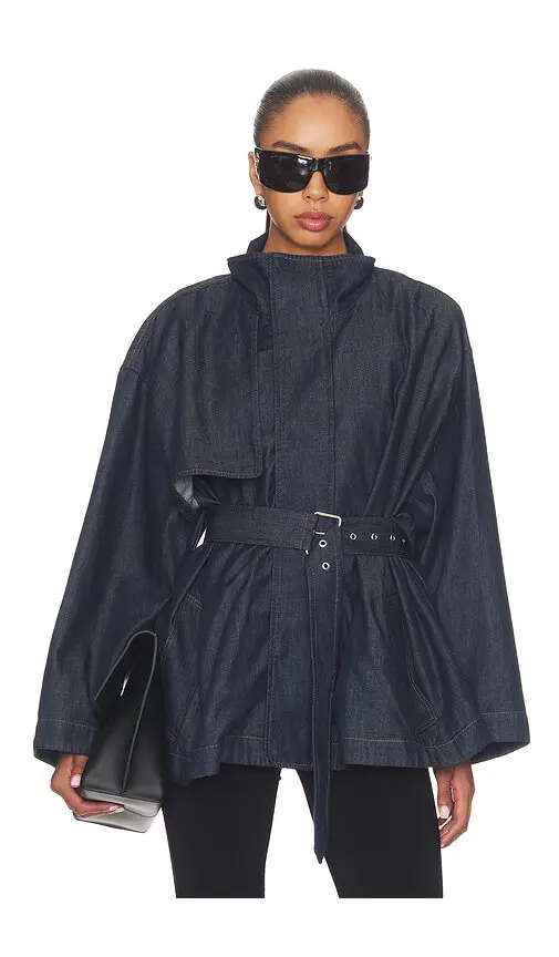 FRAME The Denim Short Field Trench
