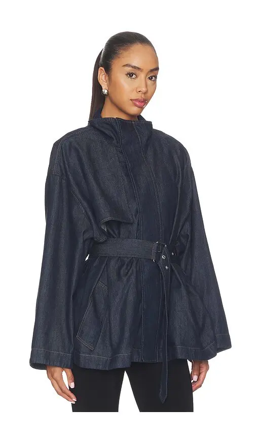 FRAME The Denim Short Field Trench