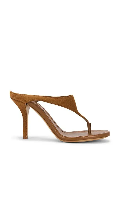 GIA BORGHINI Lara Thong Heel - Brown