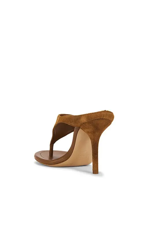 GIA BORGHINI Lara Thong Heel - Brown