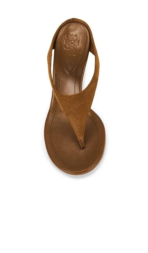 GIA BORGHINI Lara Thong Heel - Brown