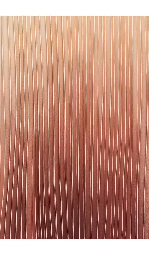 L'IDEE Satin Plisse Opera Gown - Pink