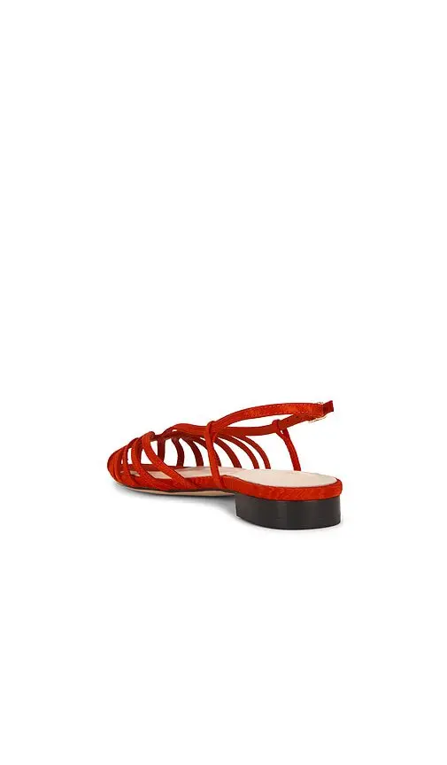 LOEFFLER RANDALL Devon Slingback Sandal - Red