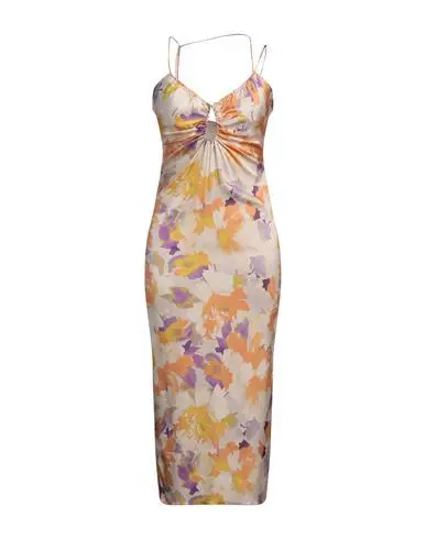 Patrizia Pepe Midi Dress Size Viscose, Elastane - Beige
