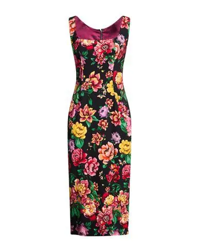 Dolce & Gabbana Midi Dress Size Viscose, Elastane - Black