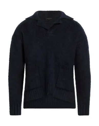 ROBERTO COLLINA Knitted Cotton And Nylon Blend Sweater - Navy