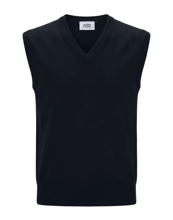 Alpha Studio Sweater Midnight Size Merino Wool