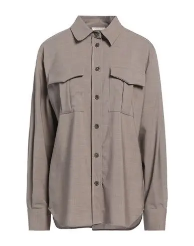 P.a.r.o.s.h Dark Virgin Wool Elastane Shirt - Grey