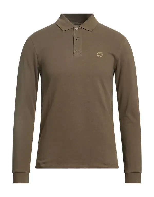 Timberland Polo Shirt Khaki Size Cotton