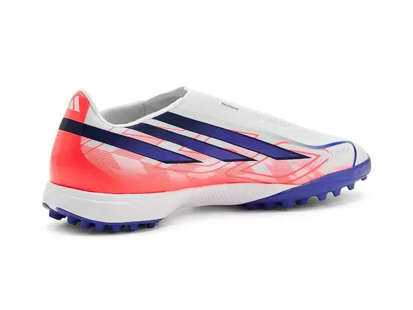 Adidas F50 Hyperfast League Laceless Turf Soccer Shoes - White