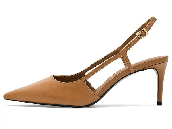 Schutz Boris Mid Shoes Almond Wood
