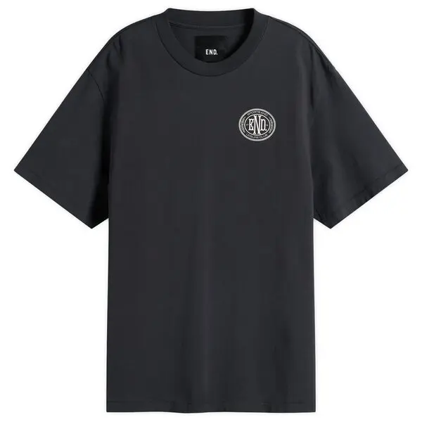 END. Sports And Leisure Club Graphic T-shirt - Cinder Black