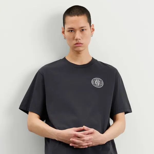 END. Sports And Leisure Club Graphic T-shirt - Cinder Black