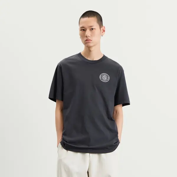 END. Sports And Leisure Club Graphic T-shirt - Cinder Black