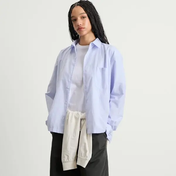 END. Fairways Long Sleeve Shirt - Sky Blue