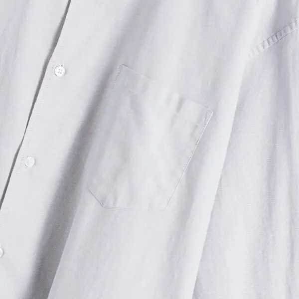 END. Fairways Long Sleeve Shirt - Ice Grey