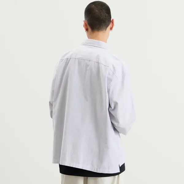 END. Fairways Long Sleeve Shirt - Ice Grey
