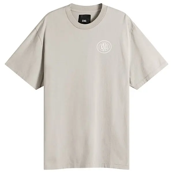 END. Leisure T-shirt With Graphic Print - Ash Grey